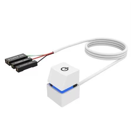 Portable External PC Power Button Motherboard Switch Cable LED Light ...