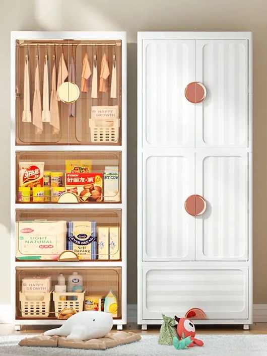 Sundries Book Snack Closet Organizer Clear Clothes Storage Cabinet ...