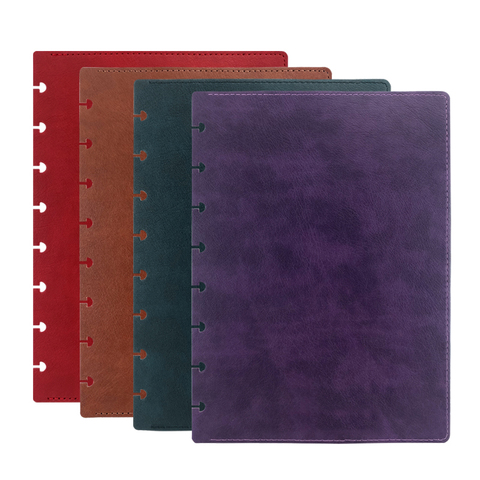 RINGNOTE custom leather notebook cover A5 binder for disc bound planner ...