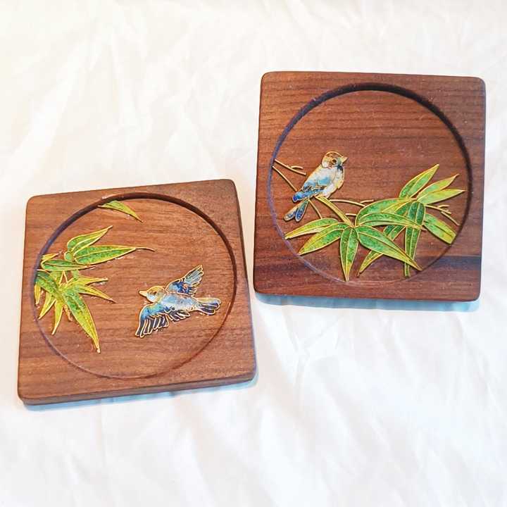 Botanical Fauna Themed Coasters - Nature-Inspired Cup Mats with Organic ...