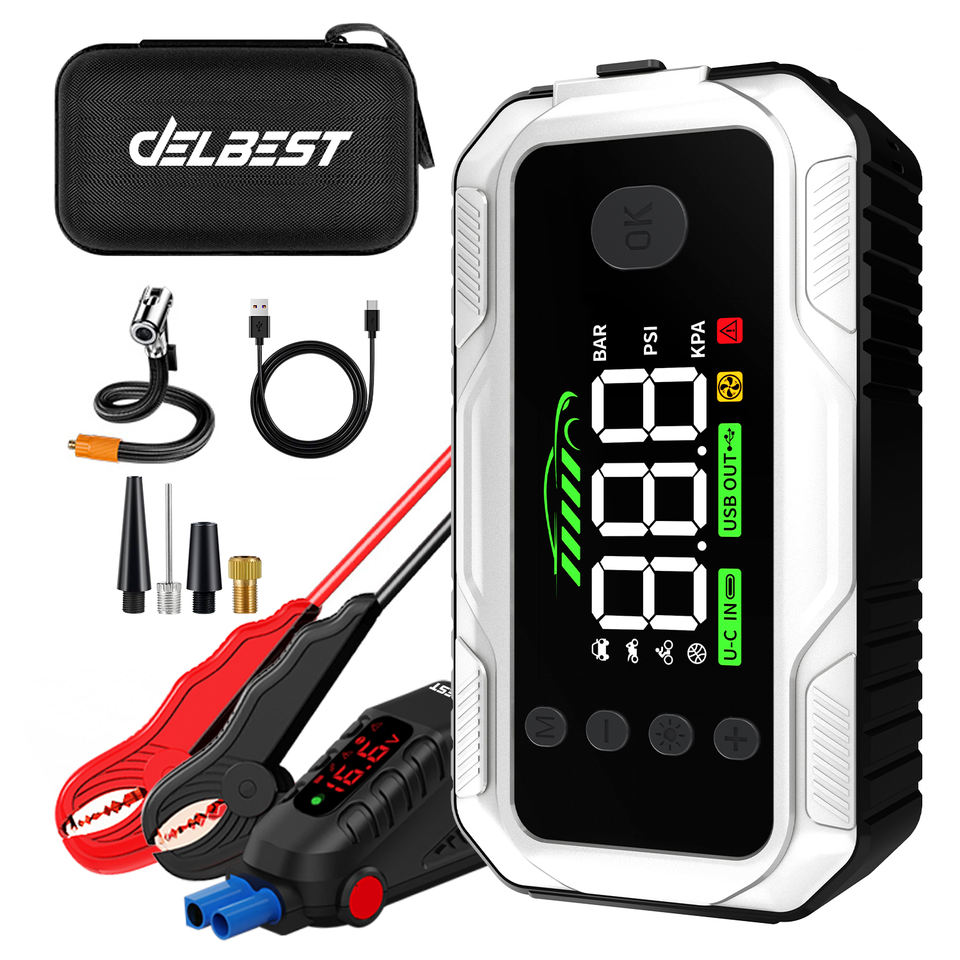 26000mAh Super Power Car Jump Starter with Built-in 150PSI Tire ...