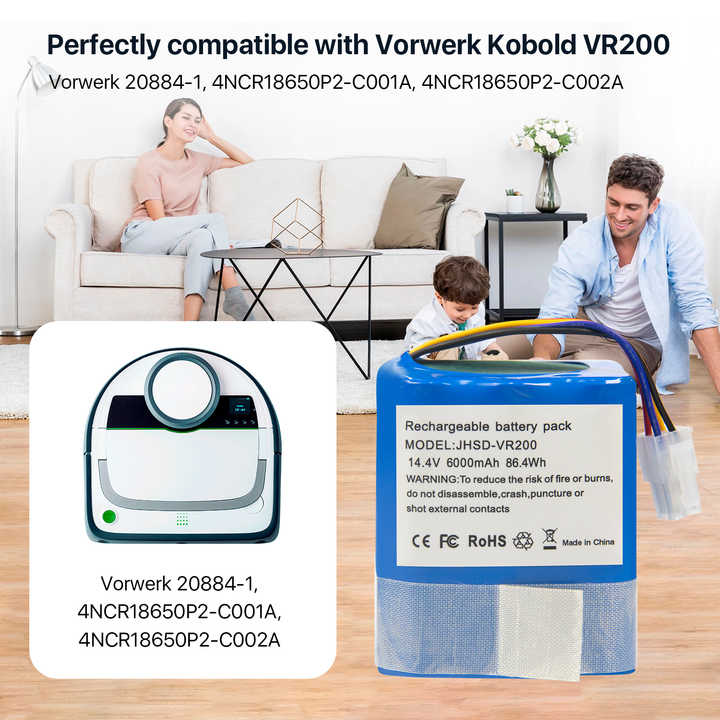 Vorwerk Kobold VR200 Home Robot Vacuum Cleaner Compatible Replacement ...