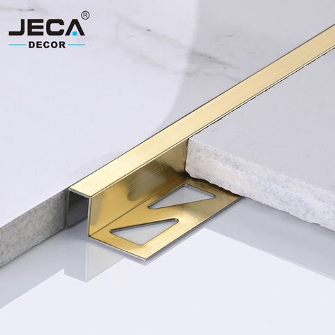 JECA Tile Trim Stainless Steel for Wall Decor & Furniture
