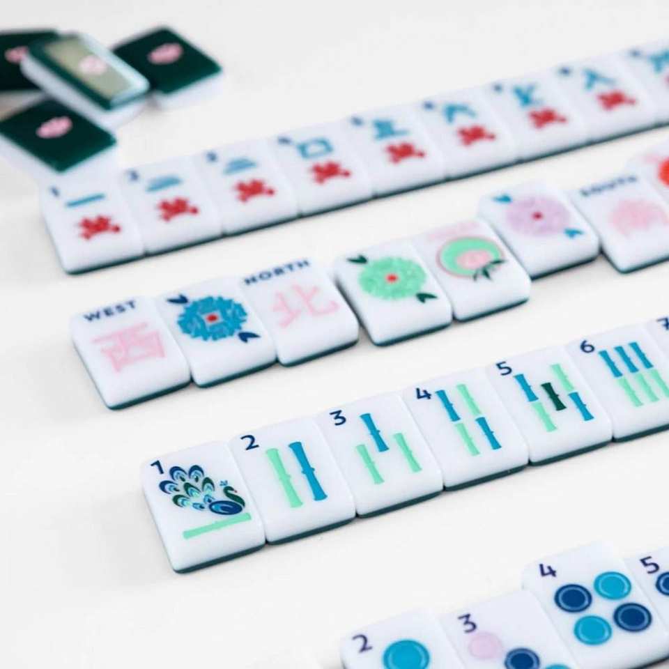 Modern American Mahjong Tiles Set 160 Acrylic Luxury Mahjong Collection ...