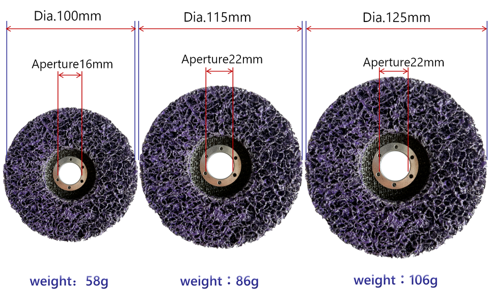 Clean and Strip Disc Paint Stripping Wheel 4.5 Inch 115mm for Fast Rust ...