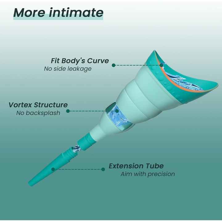 Premium Foldable Female Urinal Device Portable Pee Conch Funnel for ...