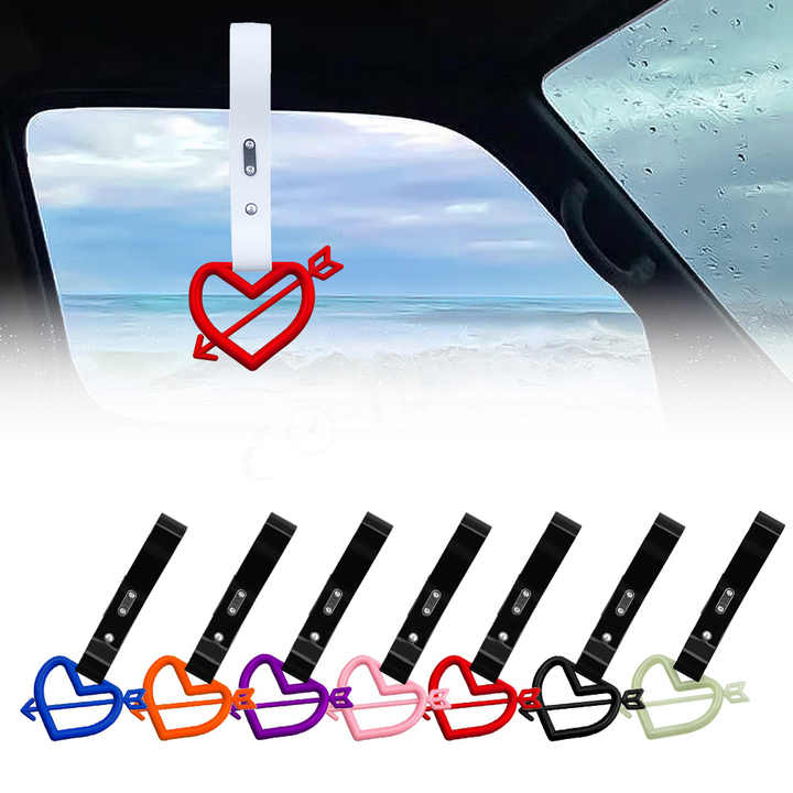 JDM Heart Sword Tsurikawa Pull Handle for Drift Show Cars