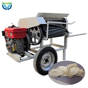Automatic Hemp Decorticating Machine Banana Tree Stem Fiber Extraction ...