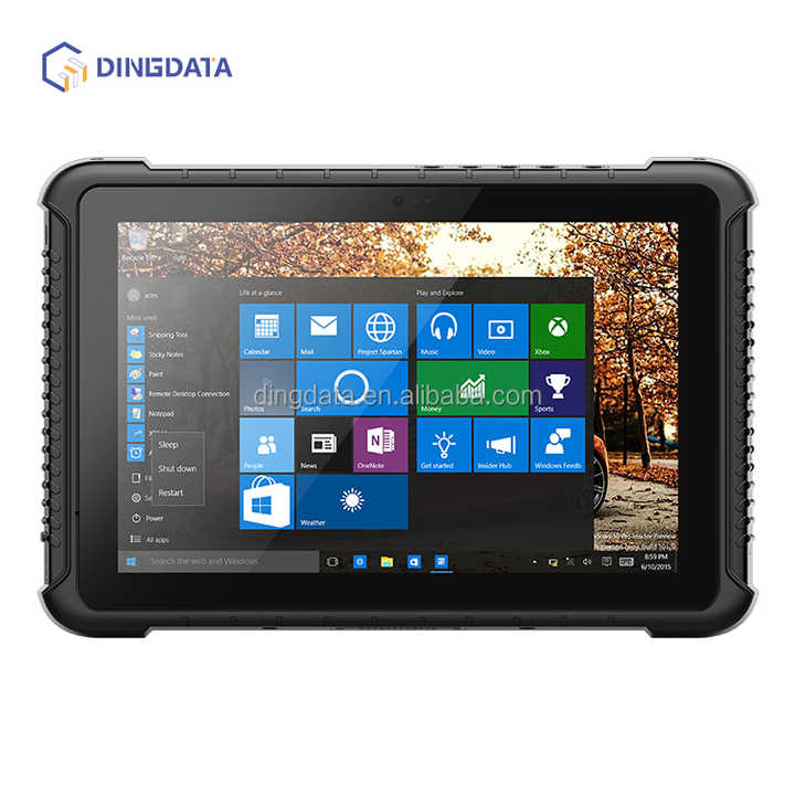10 Inch Rugged Tablet with Windows 11 Pro IP65 - Dingdata