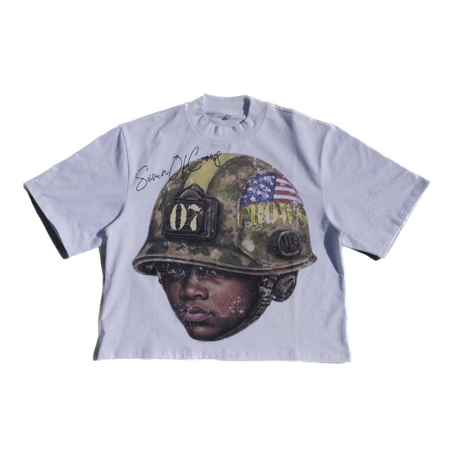 Men's Elegant Brand Short Sleeve T-Shirt White Cotton Printed ...