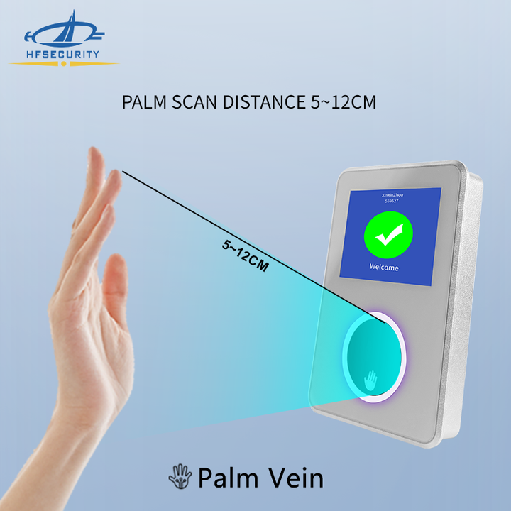 HFSecurity PA28 Linux System Palm Vein Authentication Terminal Multi-Interface IP55 Palm Vein ...
