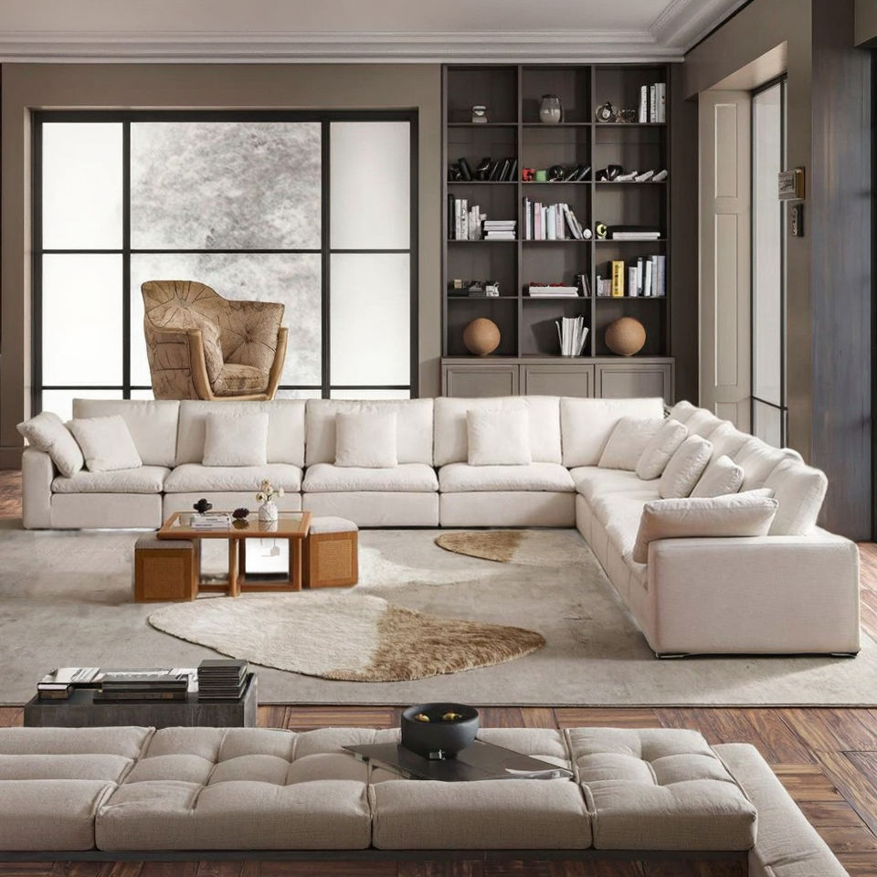 Compressed Modular Sofa - High Density Comfort for Living