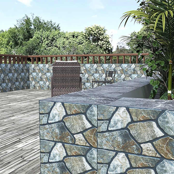 300x600mm Villa Exterior Wall Tiles Foshan Antique Ceramic Tiles for Rural Self Built Houses ...