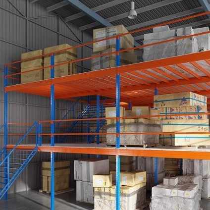 Customized Heavy Steel Structure Attic Platform Shelves for Warehouse ...