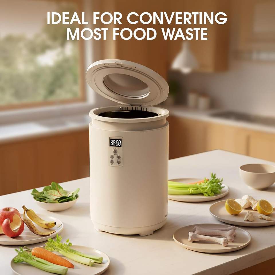Kitchen Composter Garbage Disposal 4.5L Composting Machine Food Waste ...