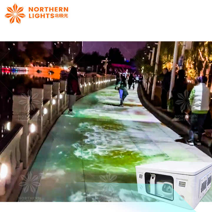 Outdoor Floor Interactive Projector - 3D Projection Mapping