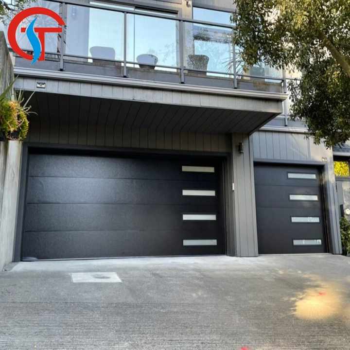 New American Double Horizontal Garage Gate 8x7 Sectional Garage Sliding ...