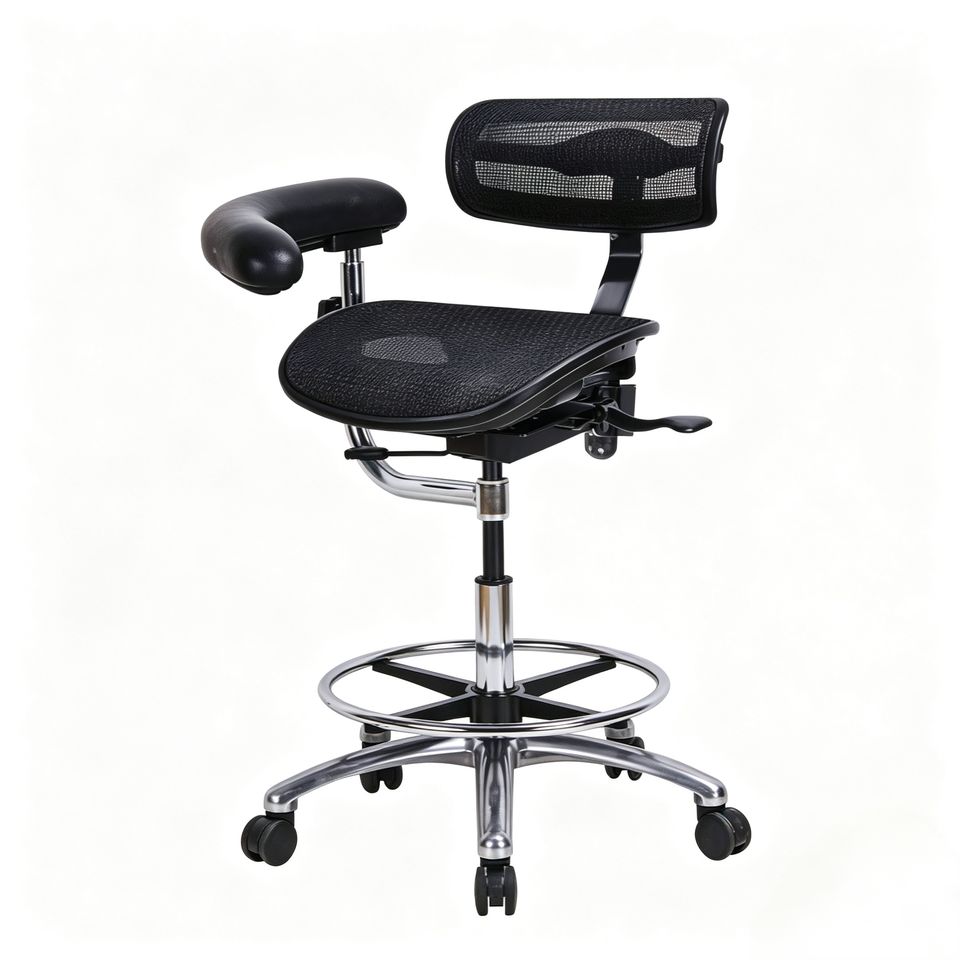 Dental Assistant Anti Fatiguel Multi-Function Dental Clinic Black ...
