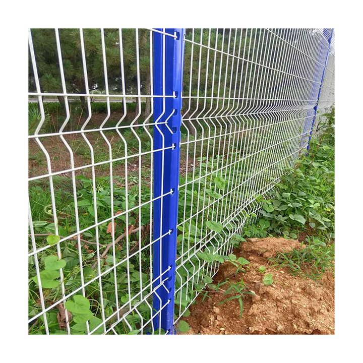 PVC coated 3D welded curvy wire mesh fence with peach post| Alibaba.com