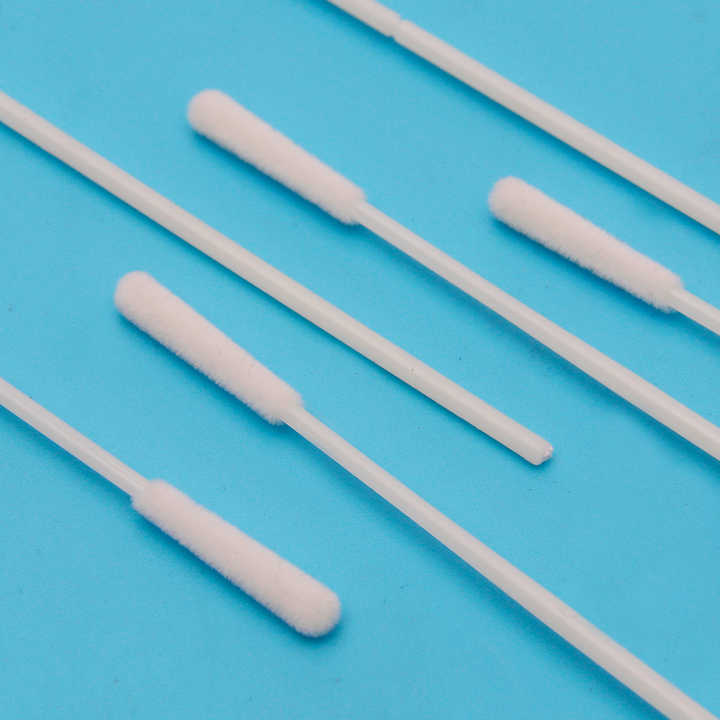 Disposable Sterile Medical Swab Sticks Short Nasal 90mm Flocked Swab ...