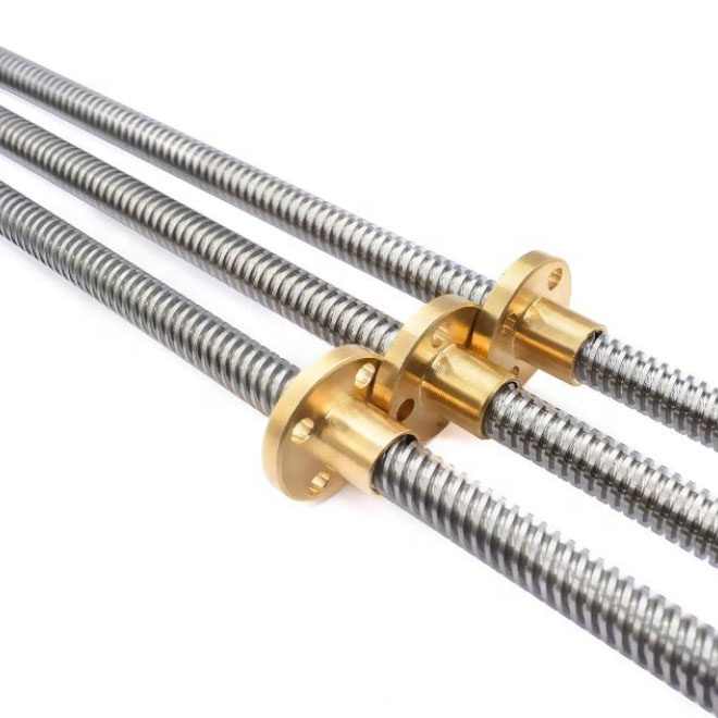 Stainless Steel TR8 Trapezoidal Screw - Precision & Durability