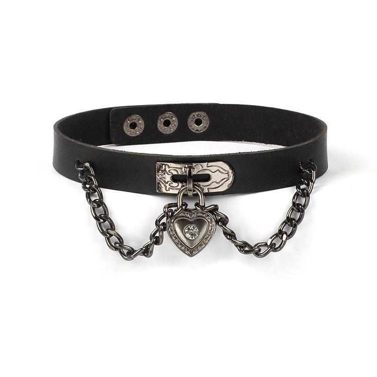 Dark Gothic Leather Choker Punk Necklace| Alibaba.com