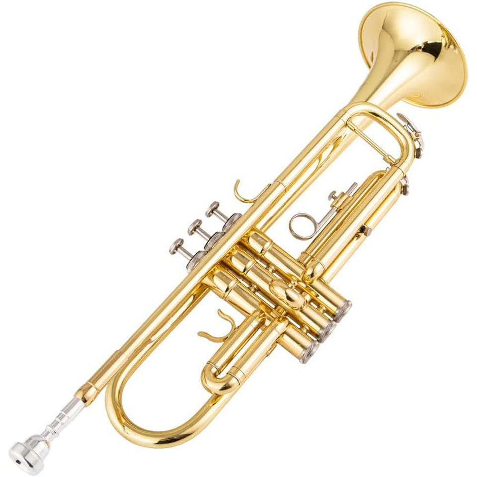 Quality Brass Body Trumpet Instrument Gold Lacquer Trumpet Instrument ...