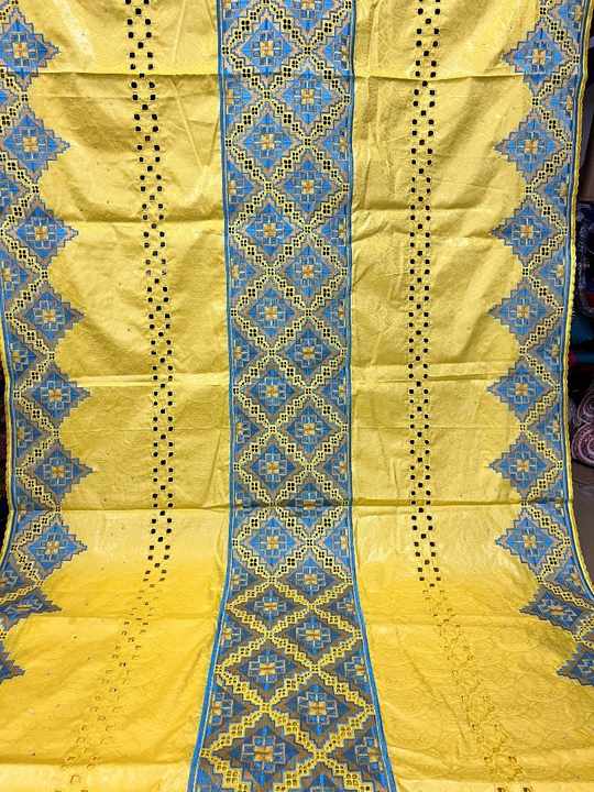 Green Basin African Bazin Embroidery Design Dress Bazin African ...
