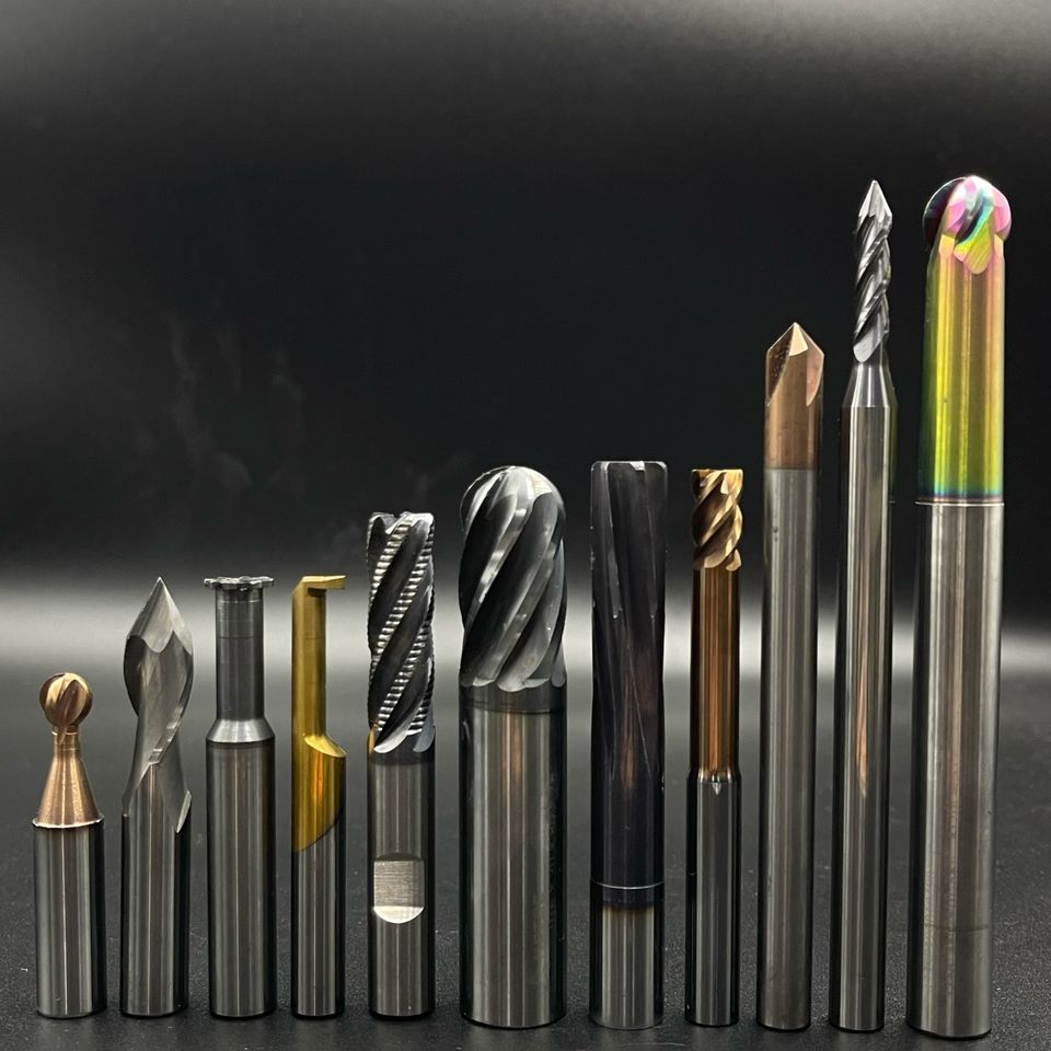 HWR Chamfer Milling Fort Inserts Carbide AlTin Coated End Mill Cutter ...