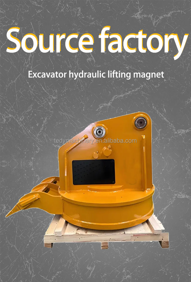 Excavator Magnet Lift Hydraulic Control Magnetic Chuck Steel Scrap ...
