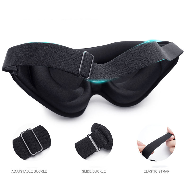 2025 Custom 3D Disposable Anti-Wrinkle Full Blackout Satin Sleep Mask ...