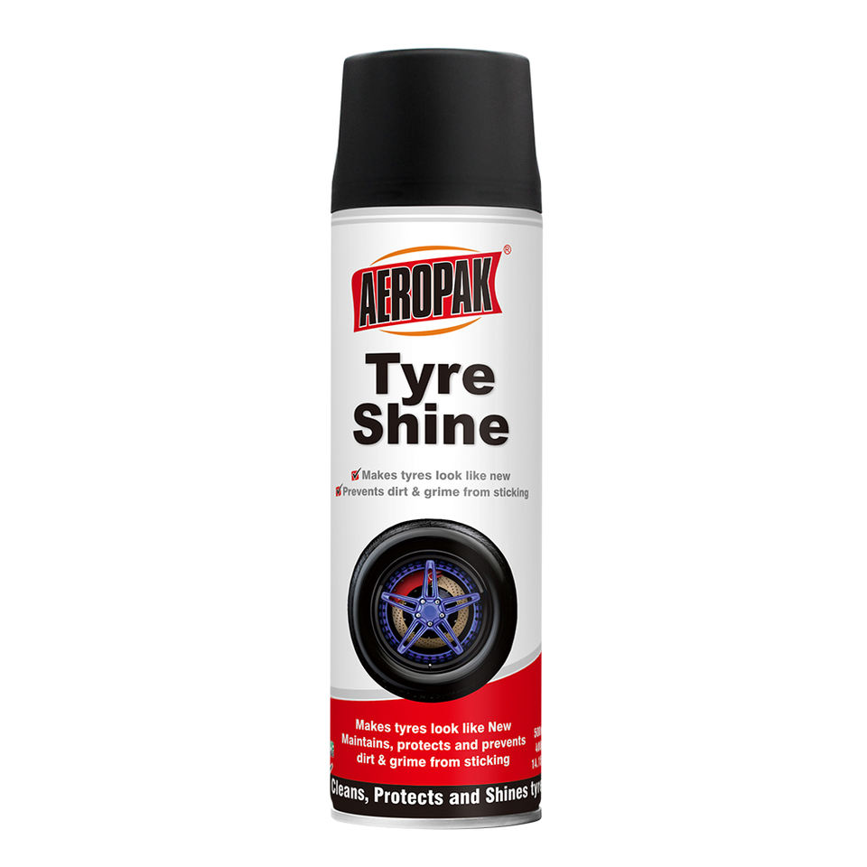 Aeropak 500ml Aerosol Car Care Deep Black Gloss Chemical Filler ...