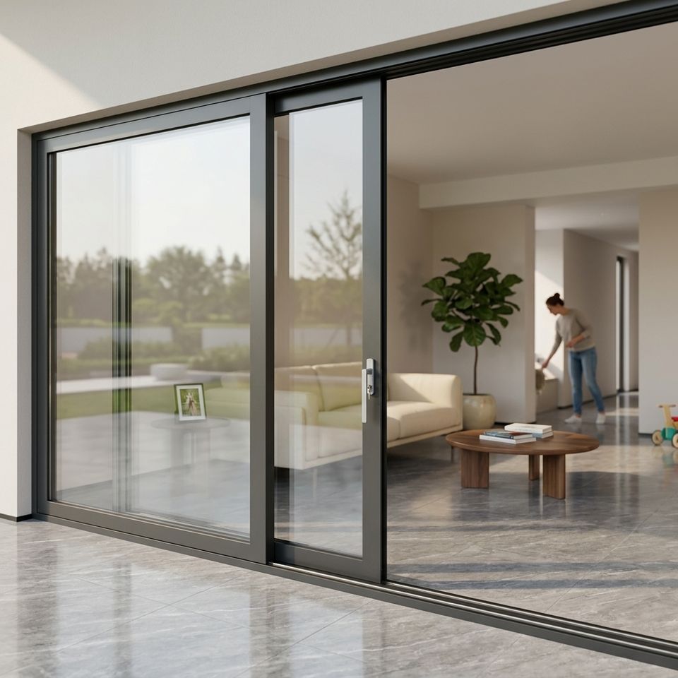 Factory Supply Windproof Waterproof Aluminium Double Tempered Glass ...