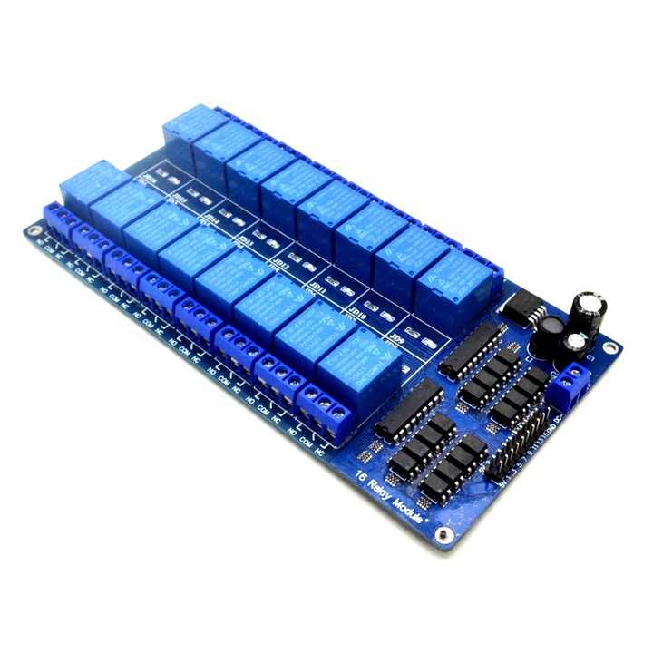 16 Channel Relay Module with Optocoupler LM2596 Control