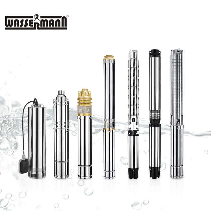 Wassermann Stainless Steel Submersible Water Pump for Irrigation