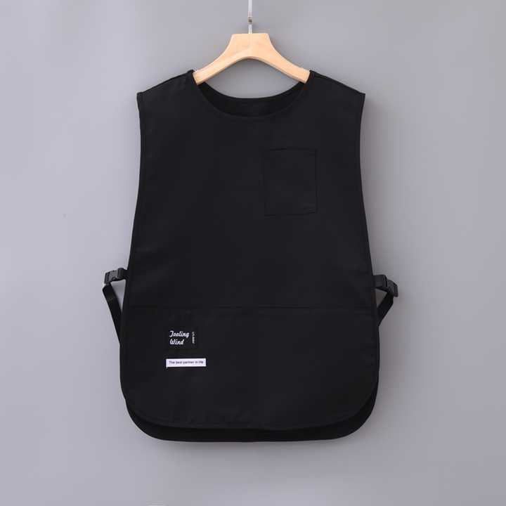 Custom Advertisement LOGO Cleaning Smock Cooking Waist Black Unisex ...