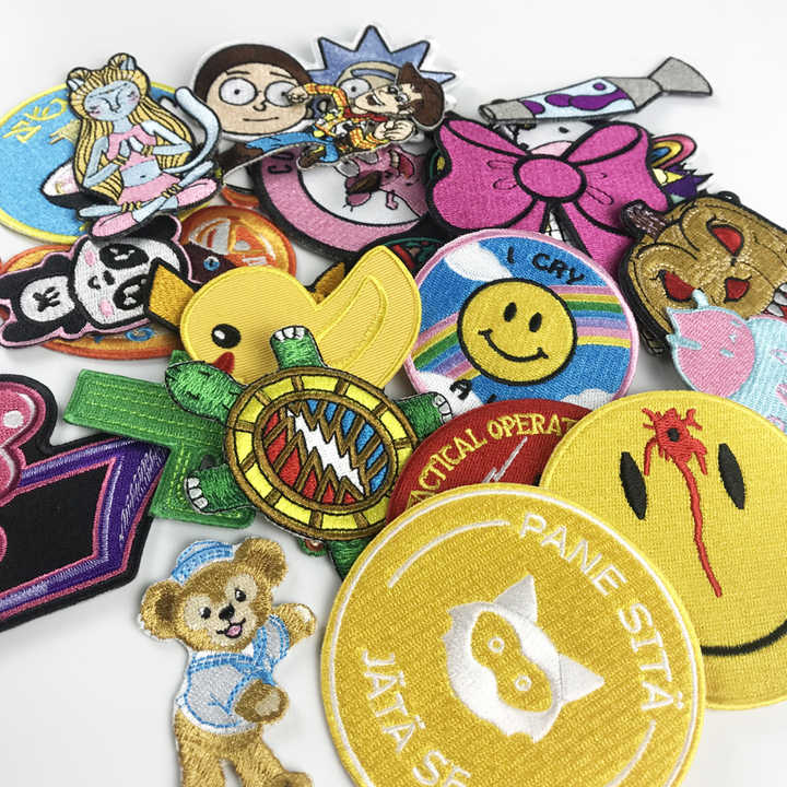 Cartoon Rainbow Iron On Patch - 3d Embroidered Cloth Patches, Oem Available