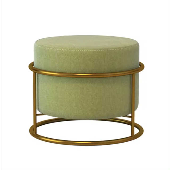 Contemporary Round Footstool Living Room Furniture Home Stool & Ottoman ...