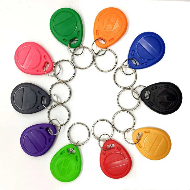 125Khz Key Writable EM ID Hotel Keyfobs Ring Card Proximity Token ...