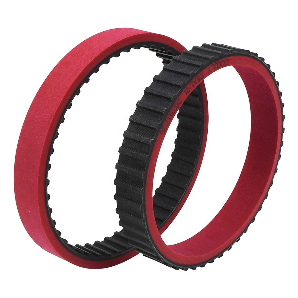High Torque Red Rubber Coating Timing Belts HTD 8m 5m T10 L Toothed ...