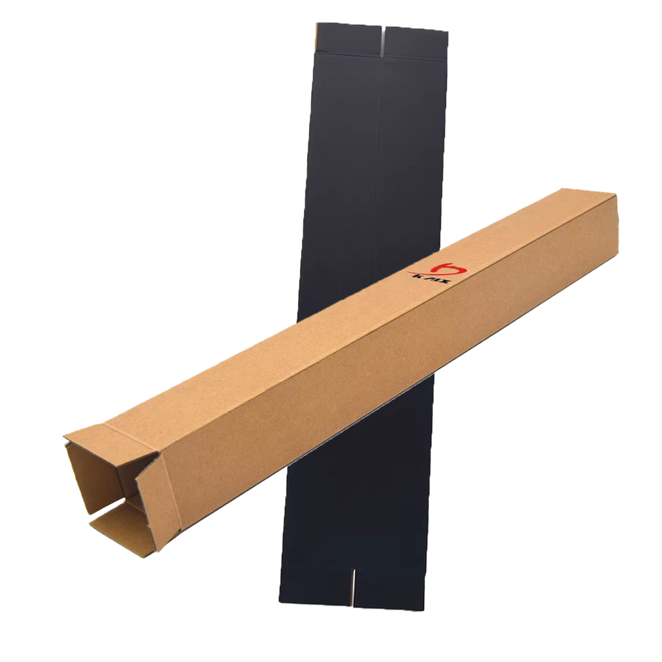 Long Corrugated Cardboard Shipping Box for Tubes Rods Sticks Rolled up ...