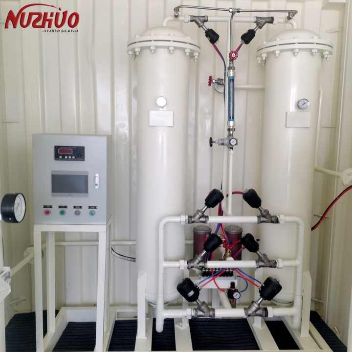 NUZHUO Medical Oxygen PSA System 55 Nm3/h Inside the Container O2 ...