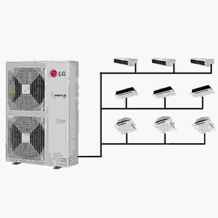 LG VRF VRV 36000 Btu R410a Inverter 5 Zone AC with Cooling & Heating