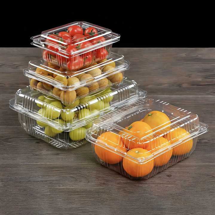 Factory Clear PET Disposable Plastic Fruit Strawberry Vegetables ...