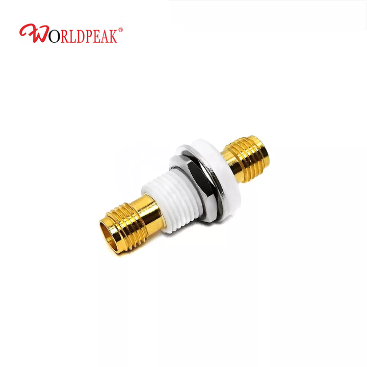 Gold Plated SMA Female to SMA Female Adapter - Isolated Ground