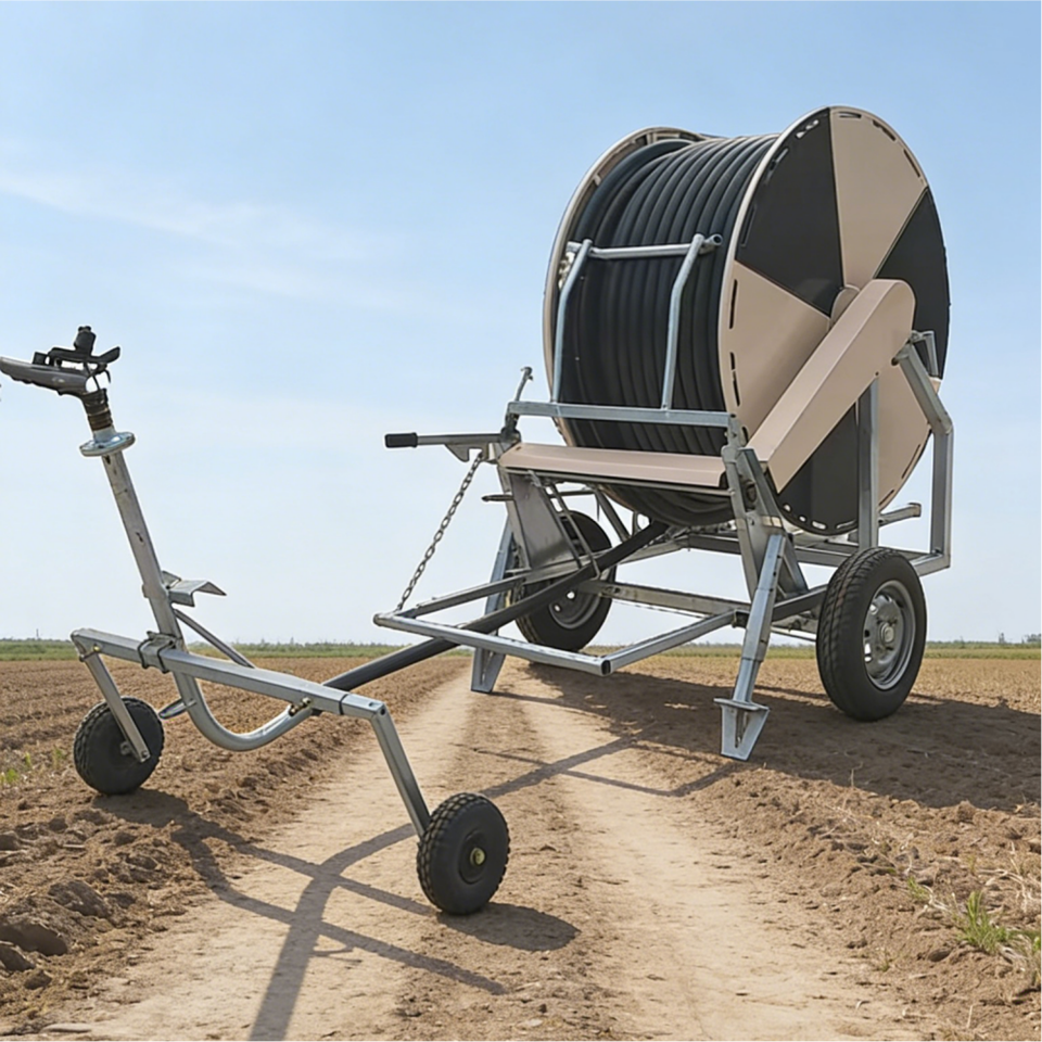Automatic Retraction Hose Reel Irrigator Water Turbine Powered ...