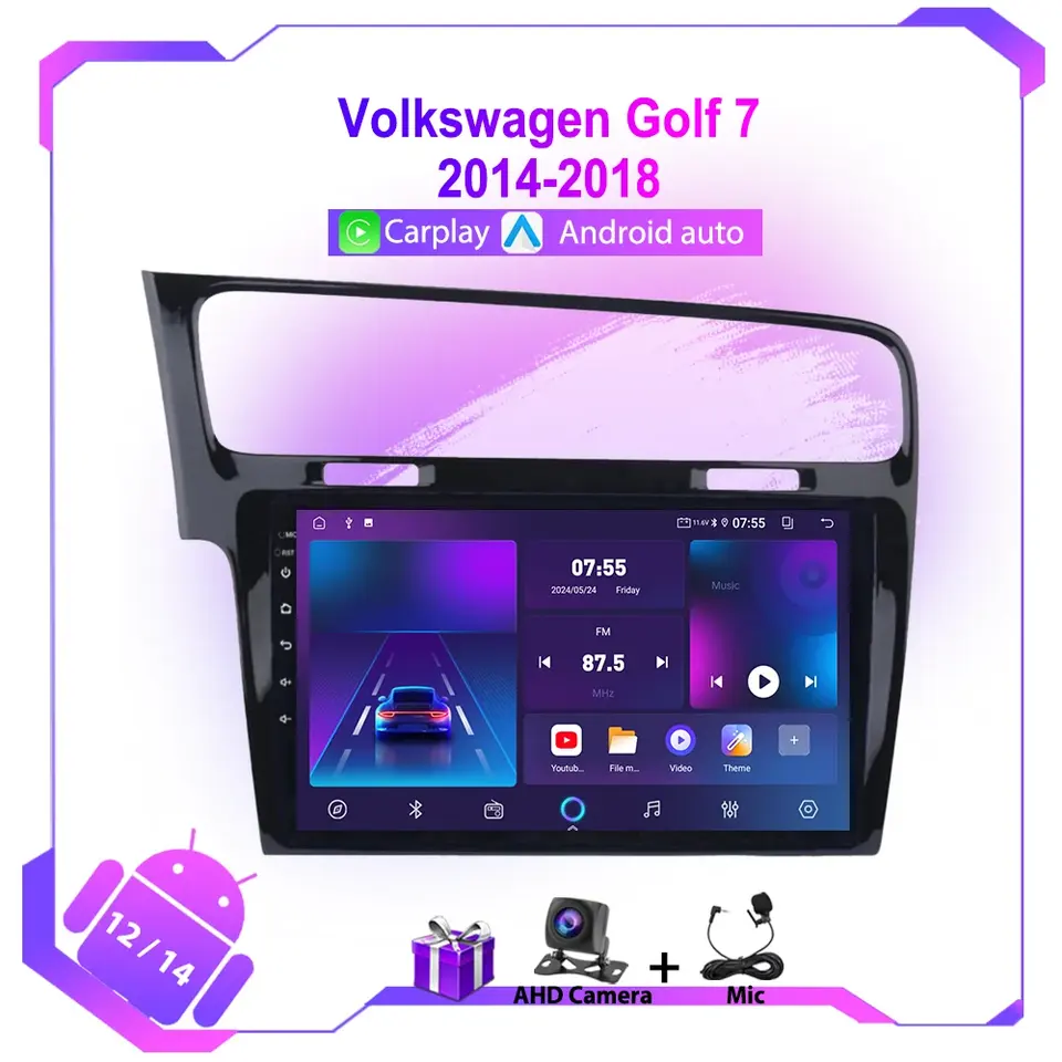 Android 12 for Volkswagen Golf 7 2014-2018 LHD 4G WIFI Car Radio ...
