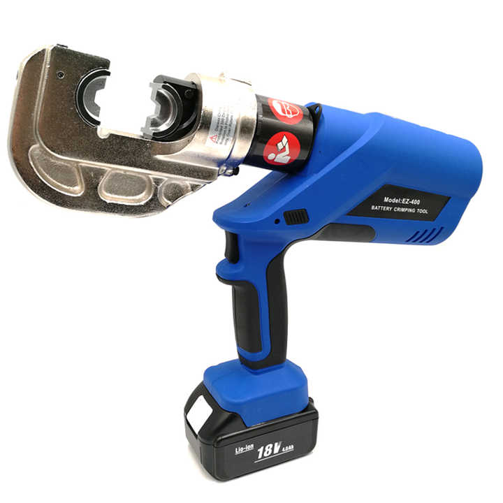 Rechargeable Power Wire Crimper EZ-400 - 12 Tons Hydraulic Tool