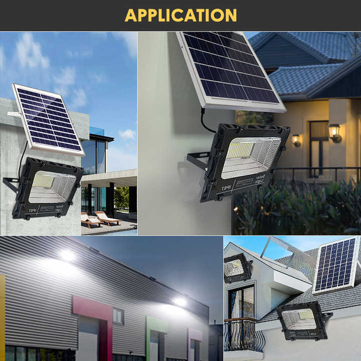 300W LED Outdoor Flood Light Multi-wattage Solar Charging Induction ...