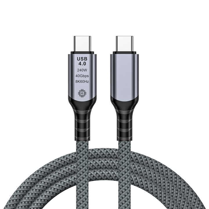 USB4 Data Cable Fully Compatible Thunderbolt 4 Zinc Alloy Mobile Phone IOS Fast Charge 40G ...